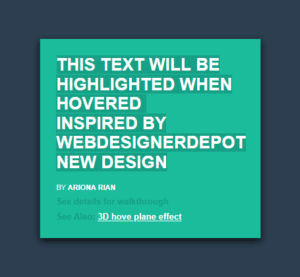 16 Awesome Pure CSS Text Effect You Should Try! - Red Stapler