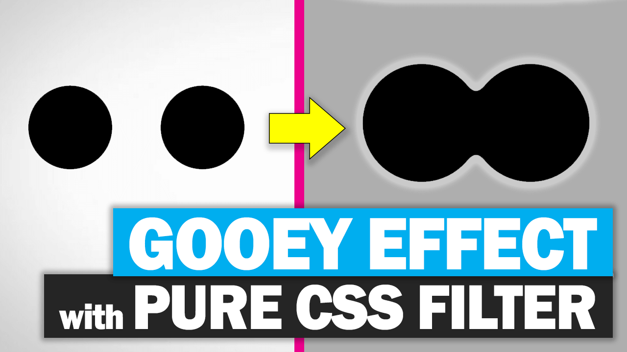 Create Gooey Effect with CSS Filter - Red Stapler
