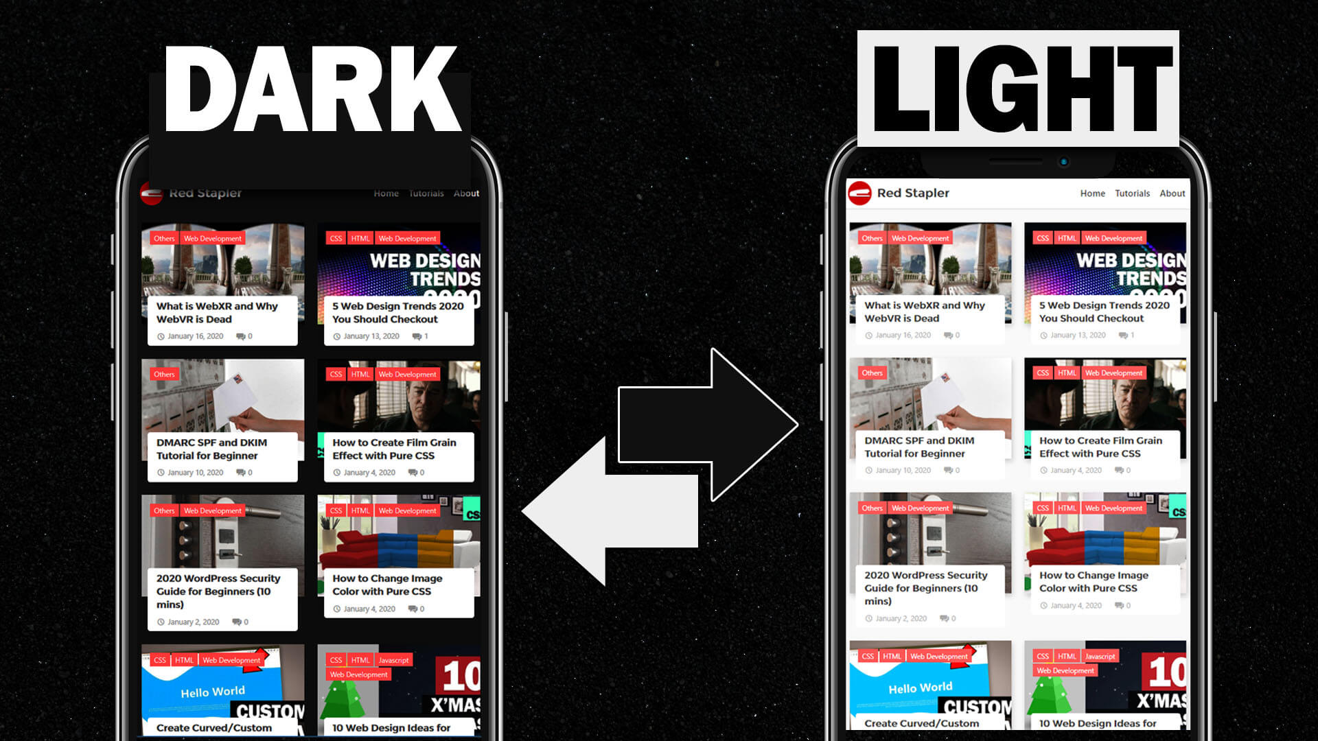 Create Auto Dark Mode Website with prefers-color-scheme - Red Stapler