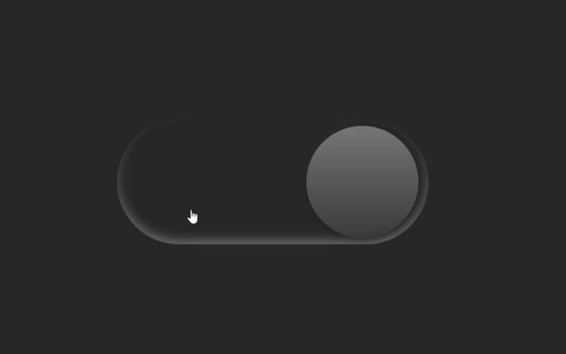 CSS Minimal Dark Mode Toggle Button - Red Stapler